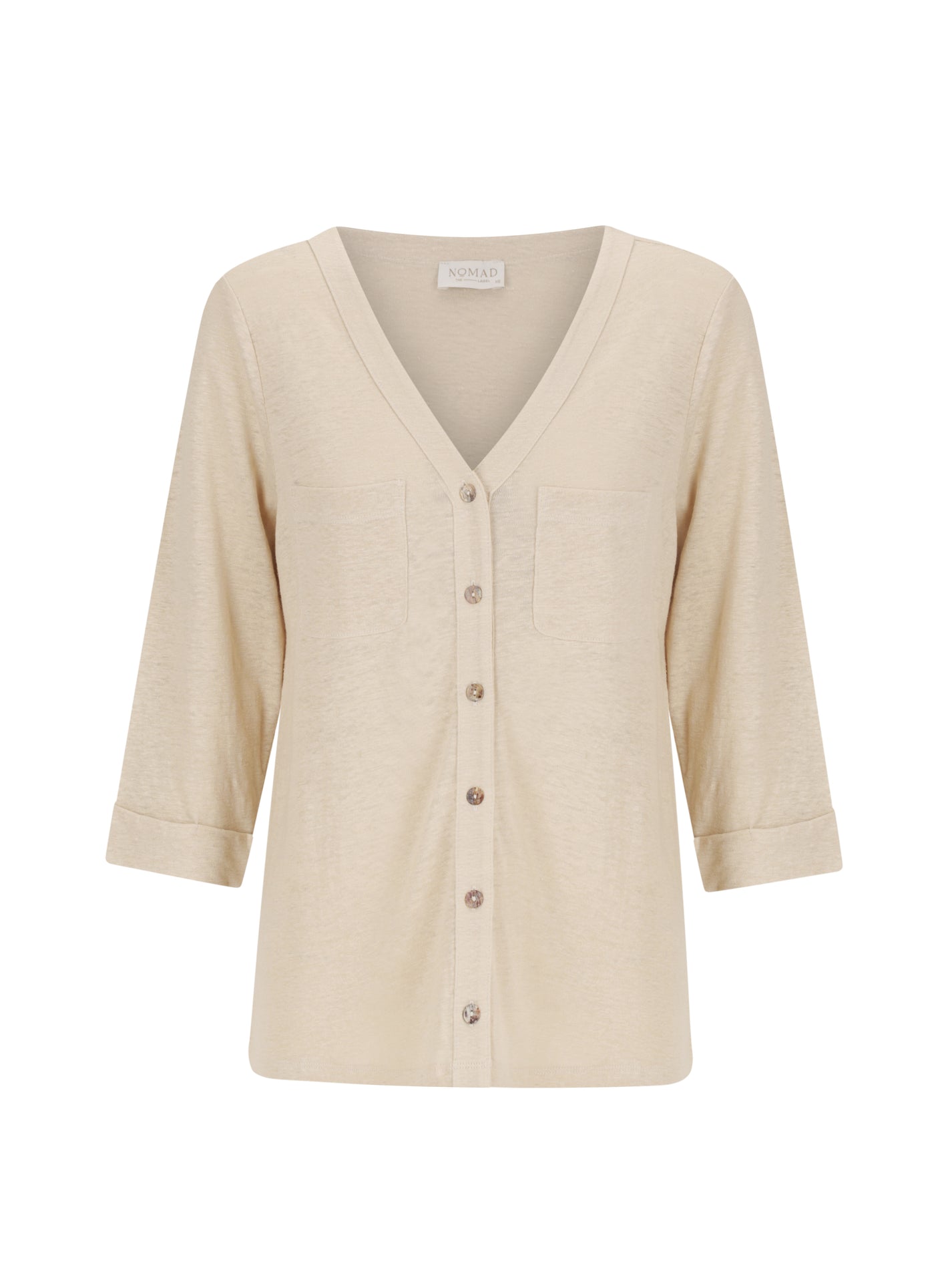 Marlee Linen Jersey Top Stone – Nomad the Label Outlet